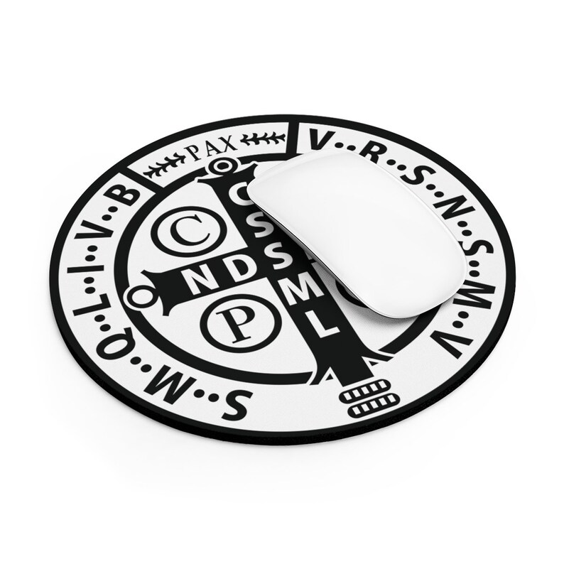 Benedict Medal Mouse Pad, Catholic Mouse Pad, Saints Mouse Pad ...