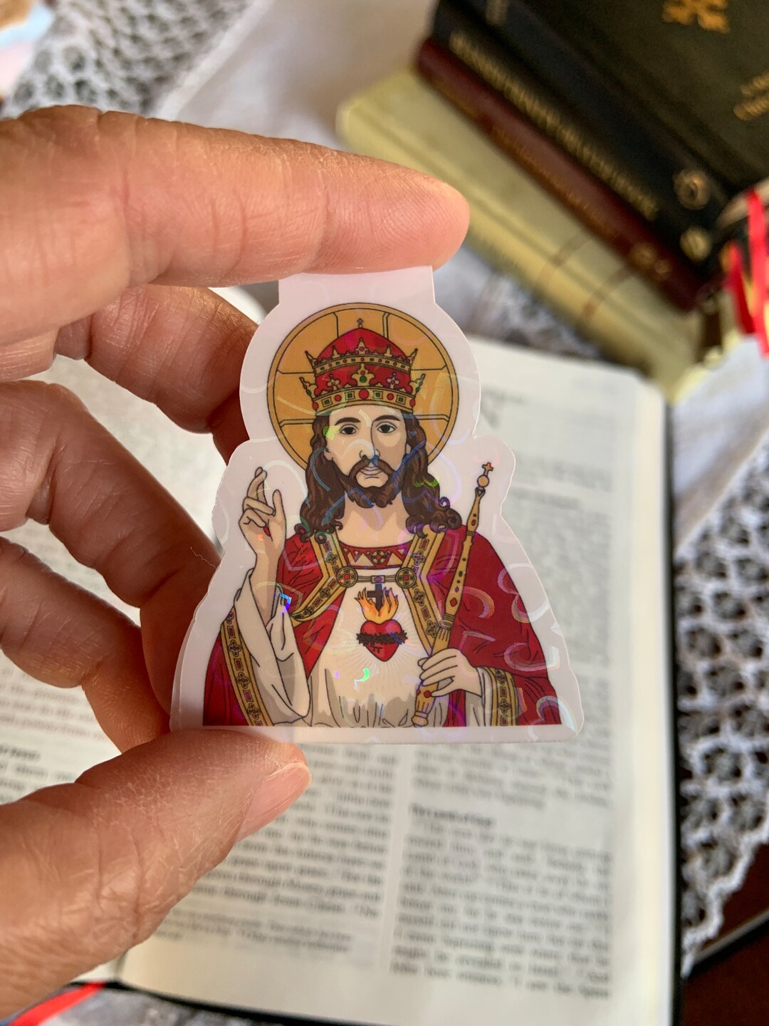 Christ the King Magnetic Bookmark, Catholic Bookmark, Saints Bookmark ...