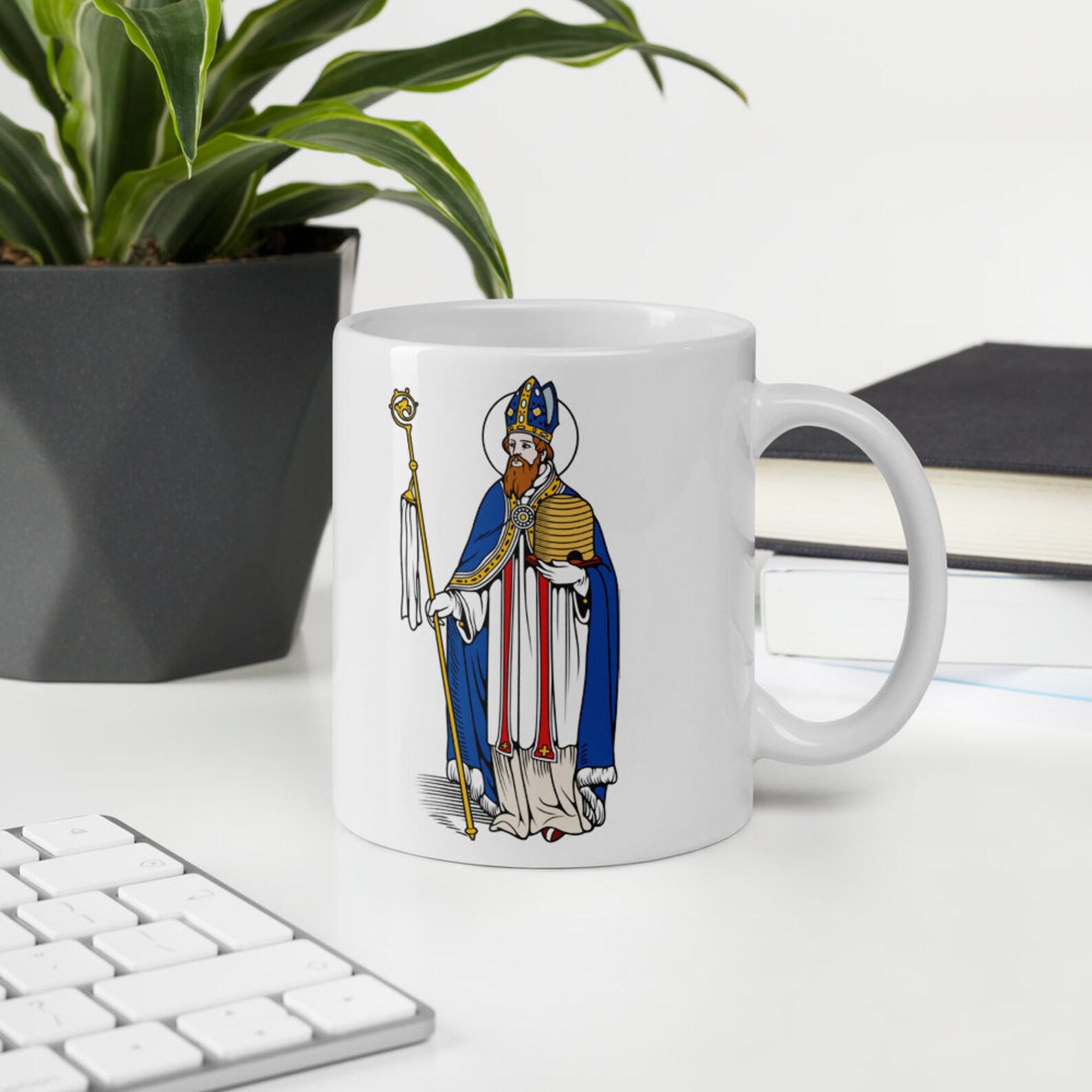 Saint Ambrose 11oz Mug Saint Ambrose Mug Catholic Mug - Etsy