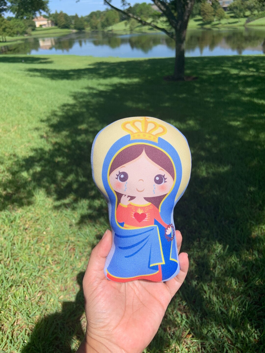Our Lady of Sorrow Stuffed Doll, Saint Gift, Baptism, Catholic Gift ...
