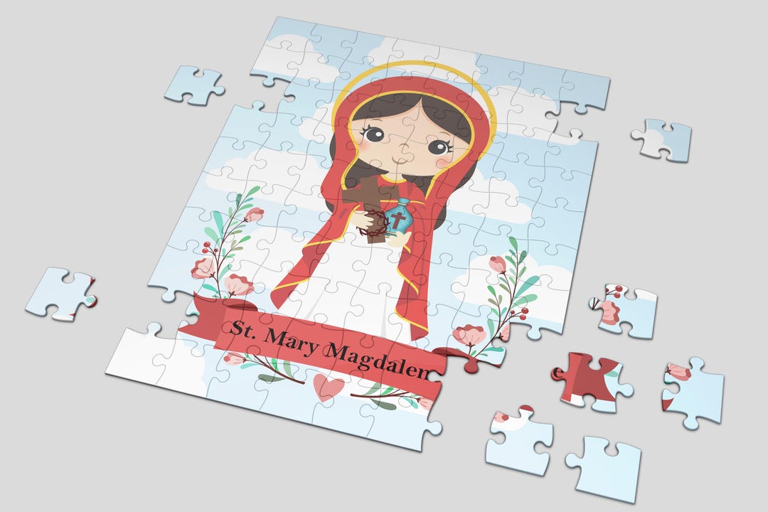 Saint Mary Magdalene Puzzle, 48, 80 & 120 Pieces Puzzle, Catholic ...