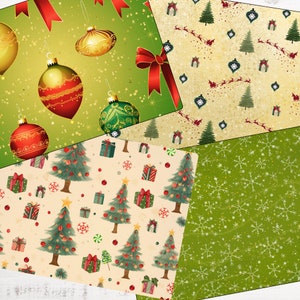 Merry & Bright Christmas Printables 16 Pages in Red, Green, and Gold ...