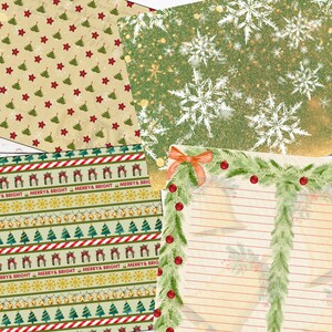 Merry & Bright Christmas Printables 16 Pages in Red, Green, and Gold ...