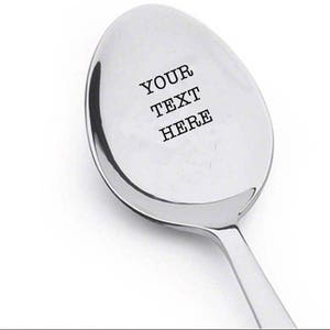 Custom Spoon - Personalized Spoon-your Text on Spoon- Your Message ...