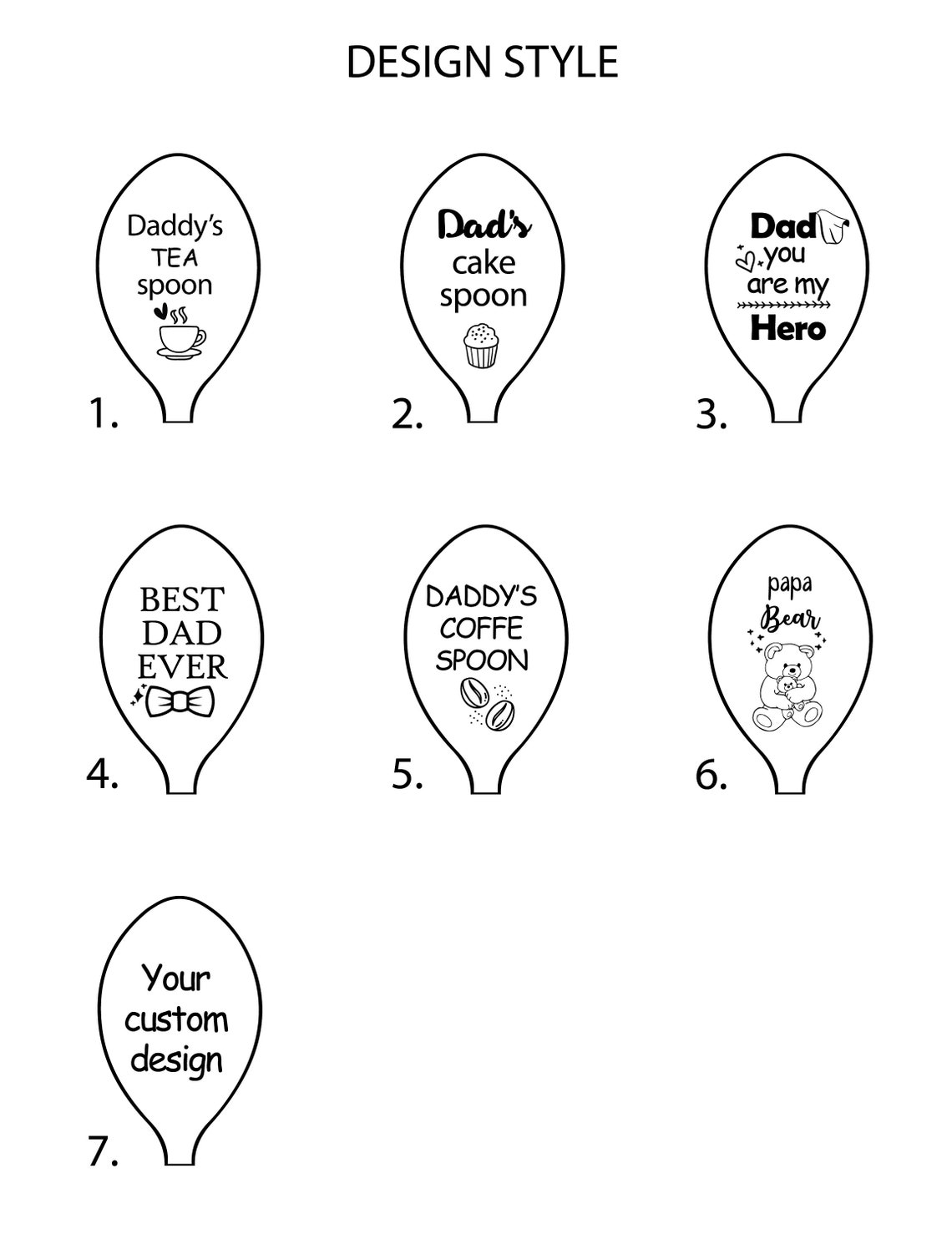 Custom Spoon Personalized Spoon-your Text on Spoon Your - Etsy