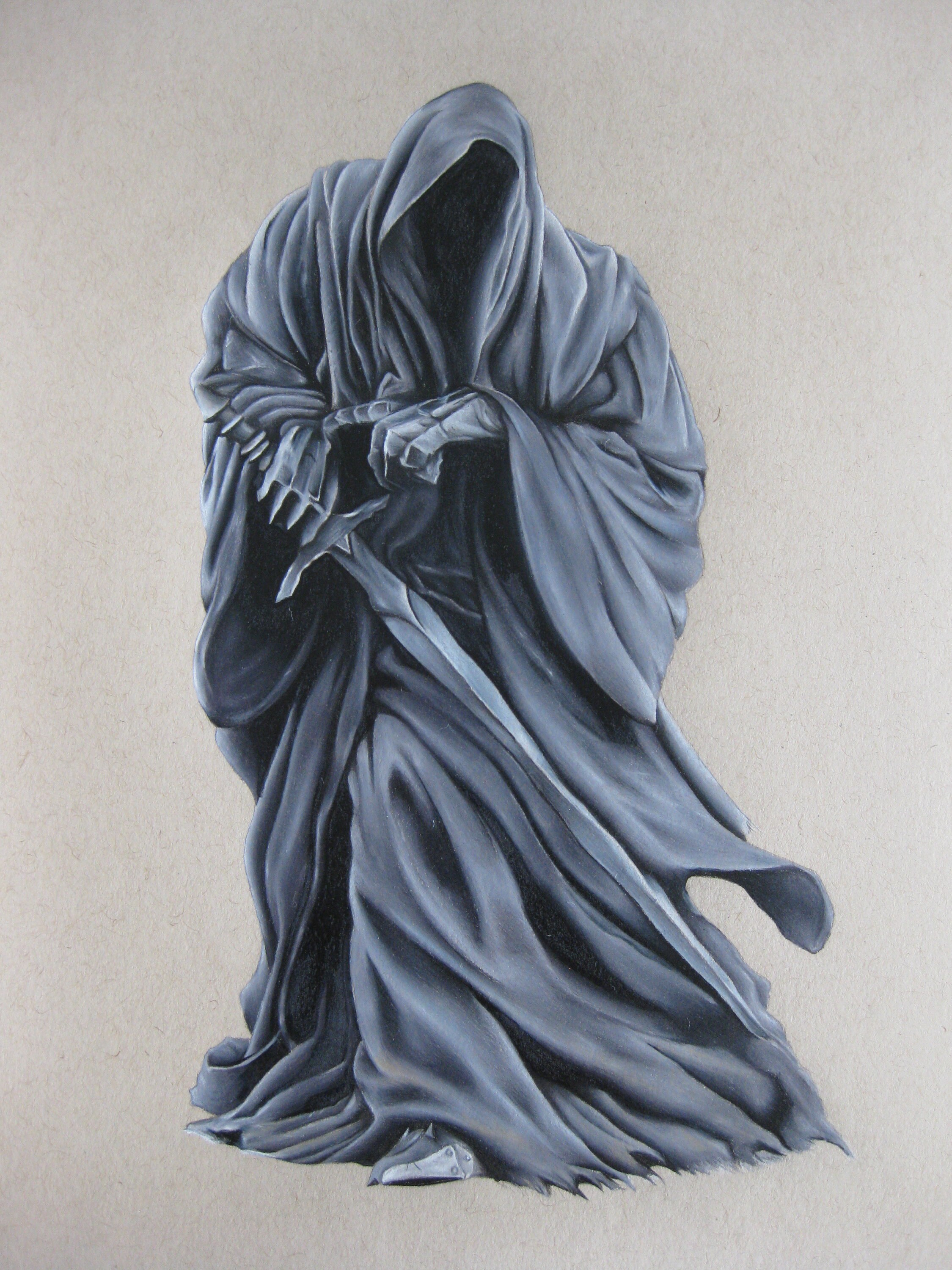 Colored Pencil drawing of Ring Wraith from Lord Of the Rings | Etsy