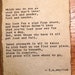 Original Poetry, Typewriter Poem, Sign From Above, Poetry Decor, Inner ...