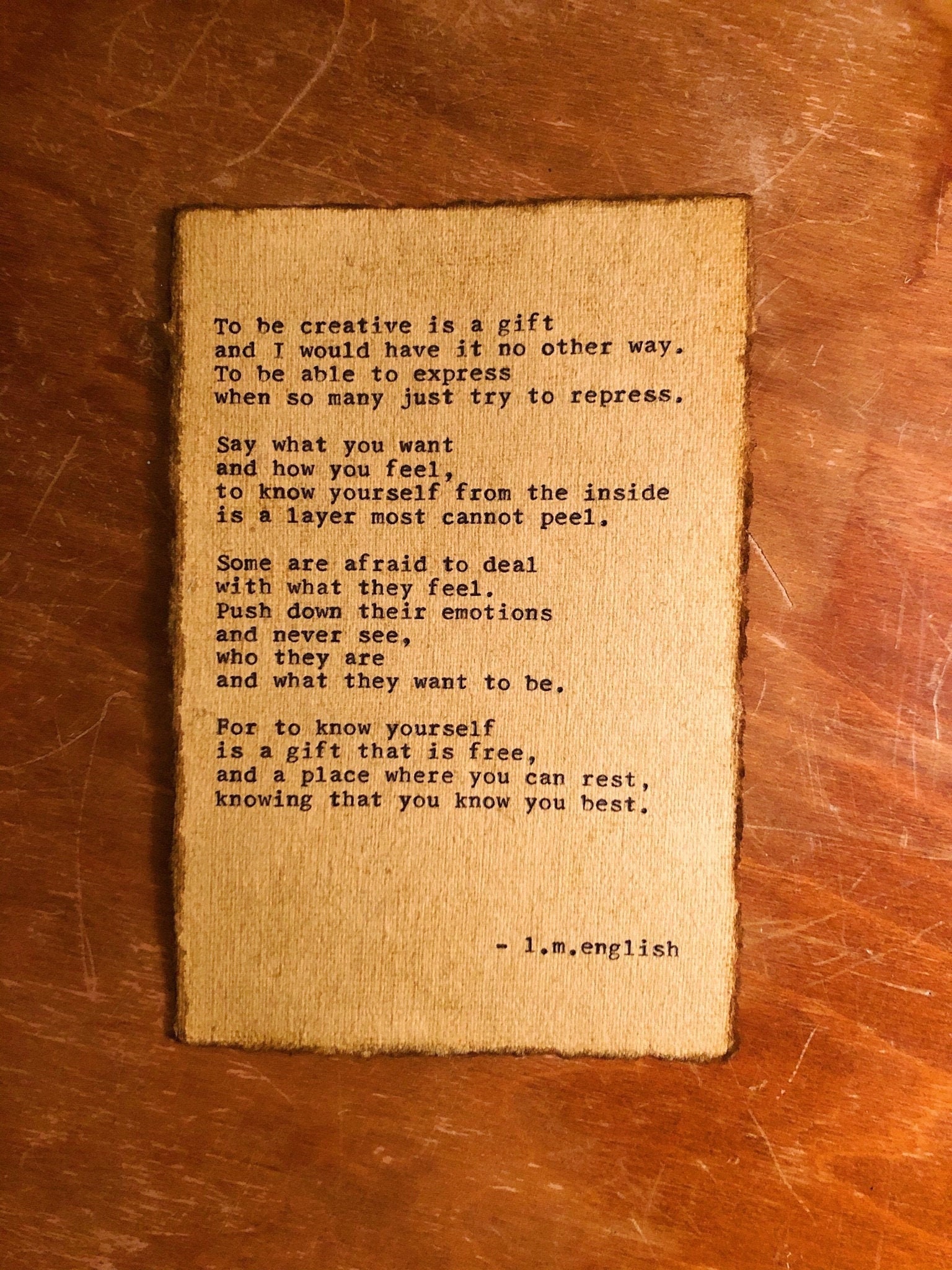 Original Poetry, Typewriter Poem, Be Creative, Poetry Decor, Who You ...