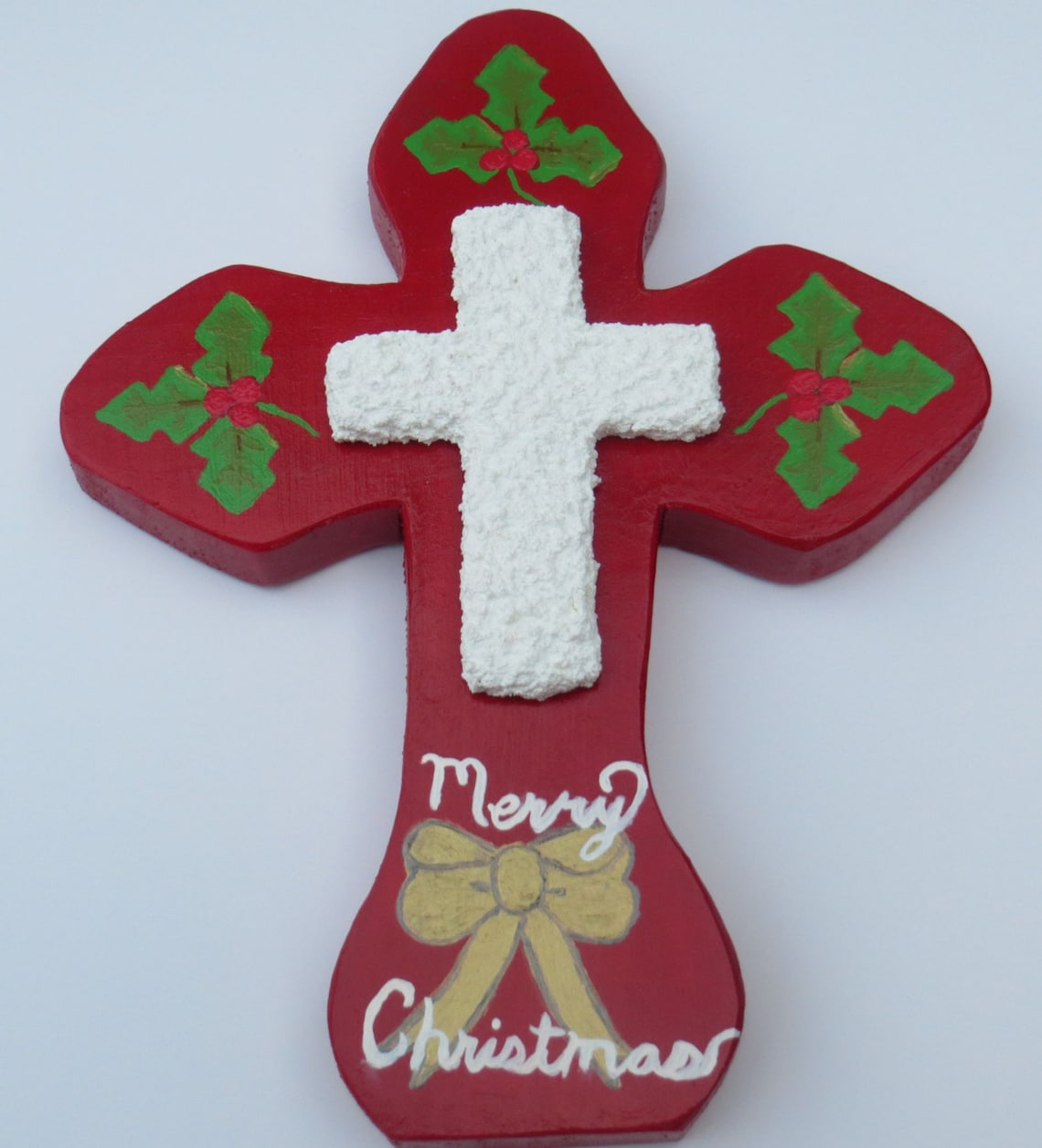 Christmas Wood Cross Religious Decor Wooden Wall Cross - Etsy