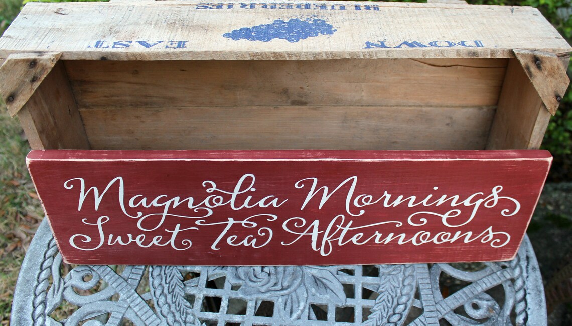 Wooden Sign, Farmhouse Decor, Sweet Tea, Magnolia, Rustic Sign ...