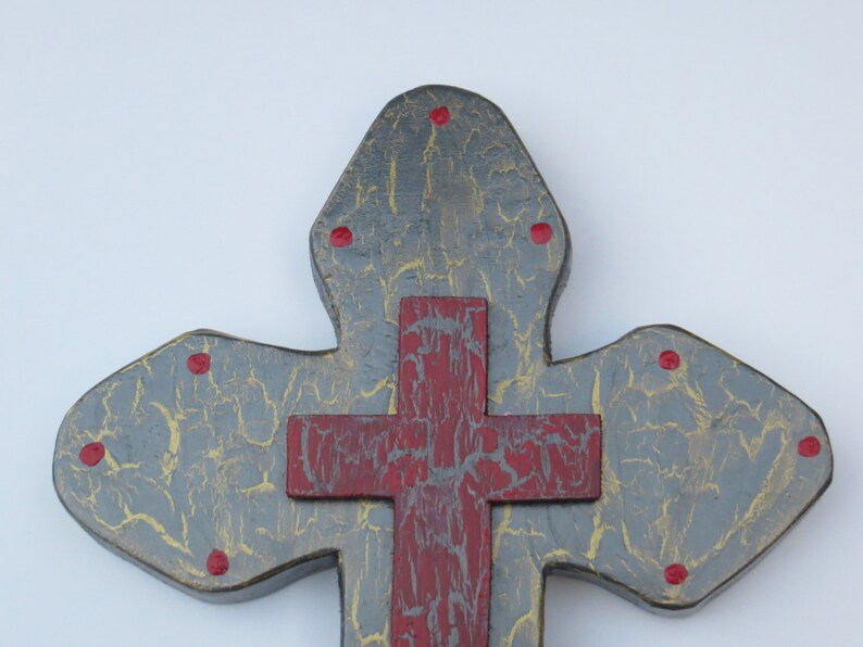 Distressed Cross Crackled Wood Cross Unique Wall Cross Gift - Etsy