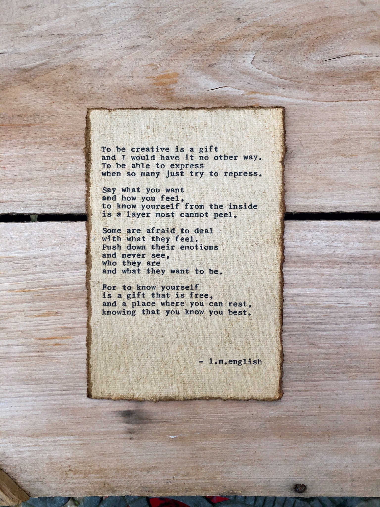 Original Poetry Typewriter Poem Be Creative Poetry Decor | Etsy