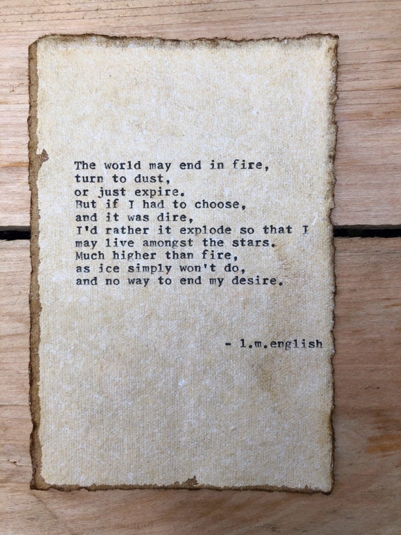Fire And Ice Love Poem