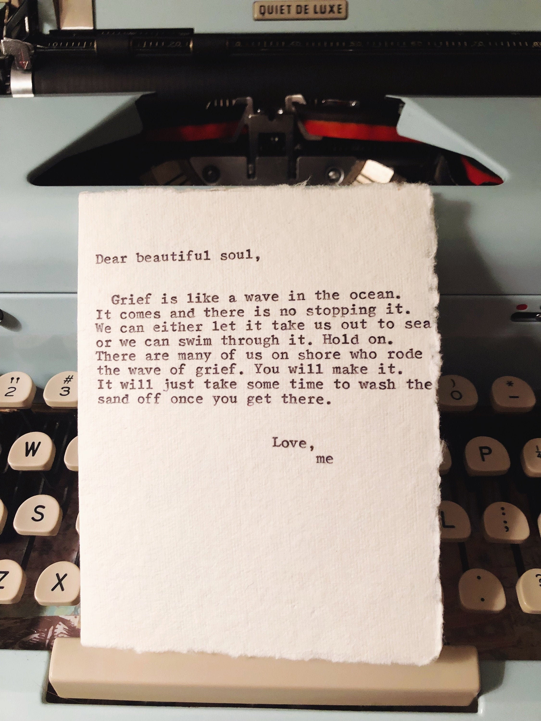 Handmade Card, Original Writing, Grief Card, Affirmation Card, Grief ...