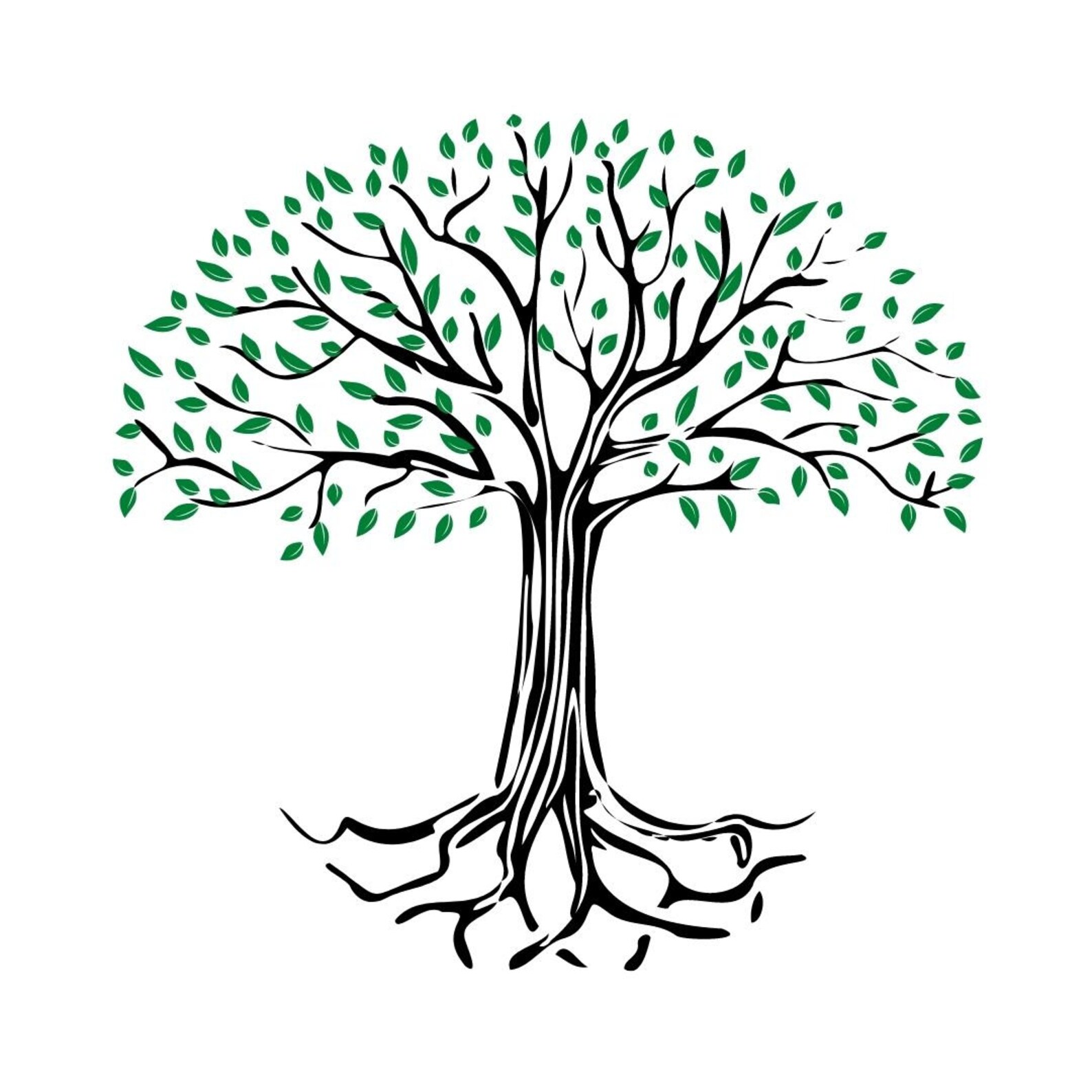 20 Svg Tree of Life Green SVG File Roots Leavestree Svg - Etsy