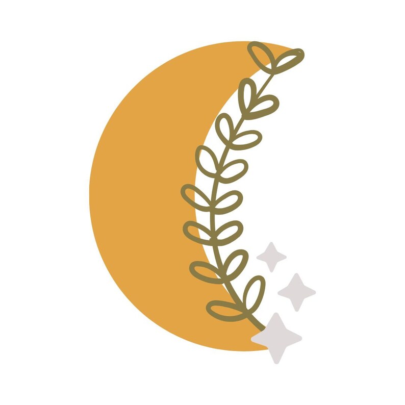 20 Moon Star Boho floral Moon Svg star Boho Bundle boho - Etsy