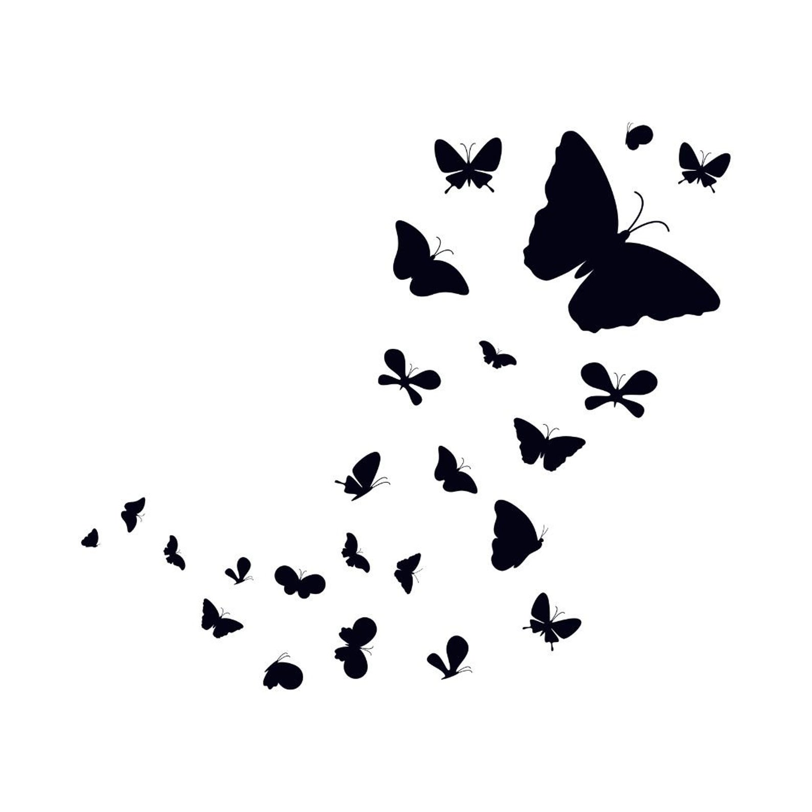 4 Butterfly Swarm Butterfly Flying Butterfly Swarm Svg File For Cricut