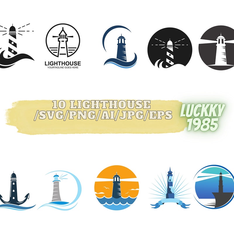 Lighthouse Svg - Etsy