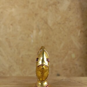 2 Pcs Fish(cover Gold Leaf) ,handmade Wood Carving of Fish Decorating ...