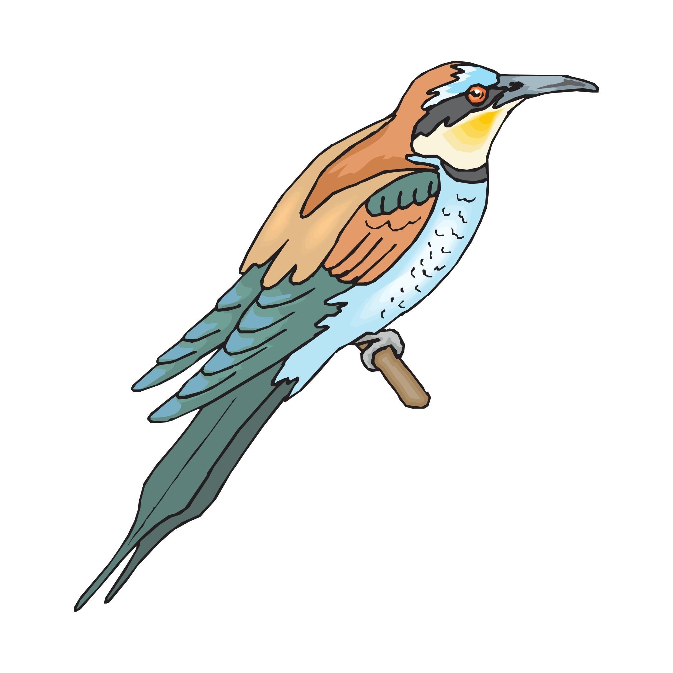 20 Birds on a Perch Digital Download DIY Crafts Clipart - Etsy