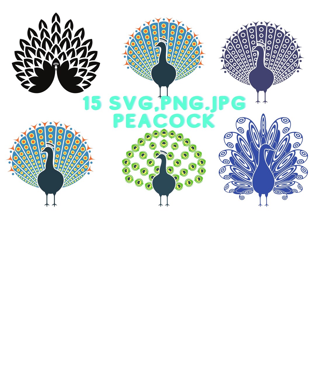 15 Svgpeacocksvgpeacock Feather SVG Feather Peacock - Etsy