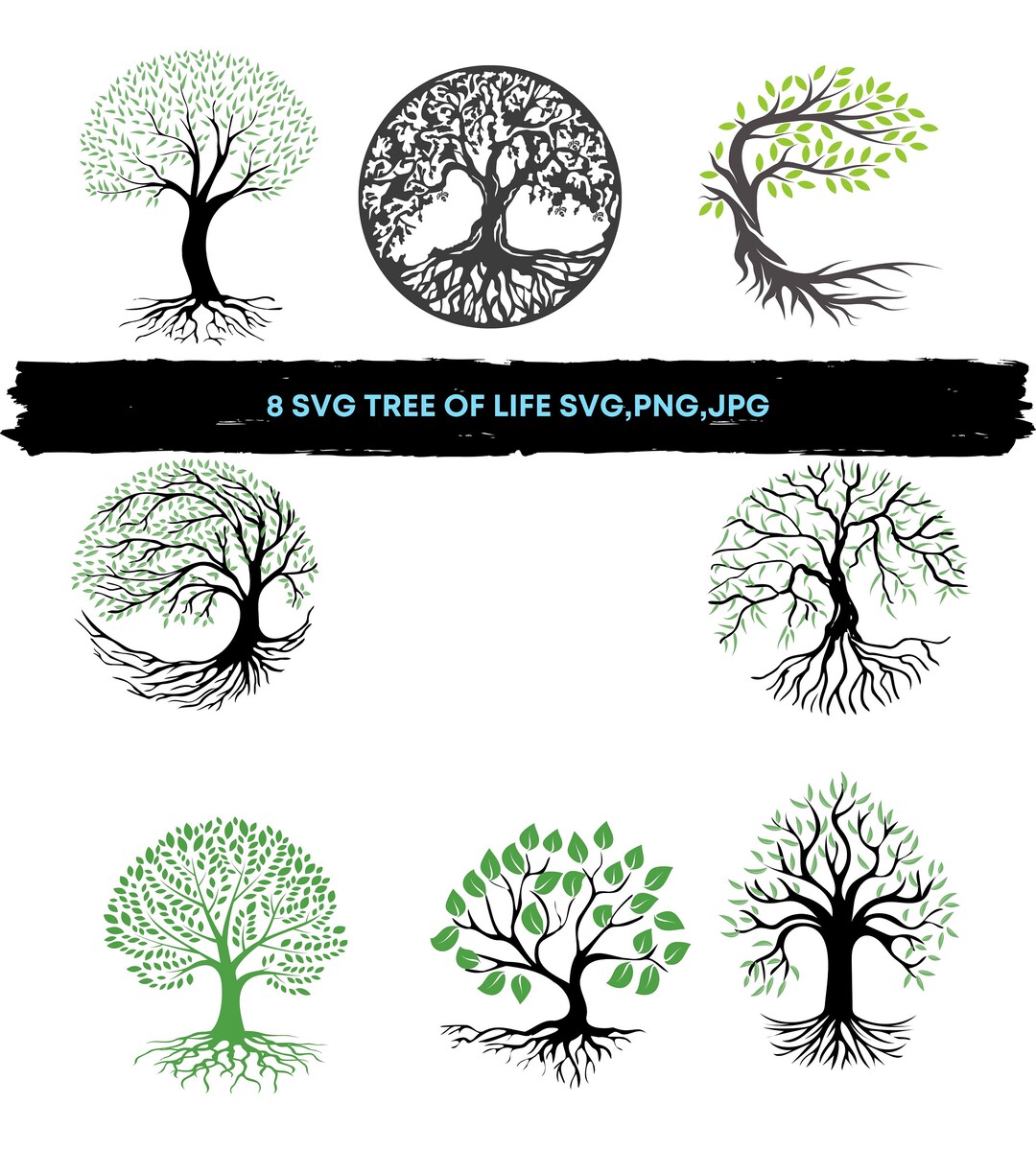 8 Svg Tree of Life SVG File,roots Leaves,tree Svg, Family Tree Svg ...