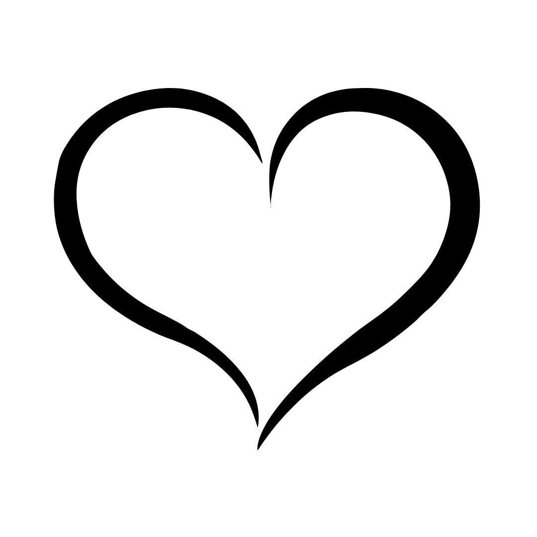 6 Heart6 Open Heart instant Downloads heat - Etsy