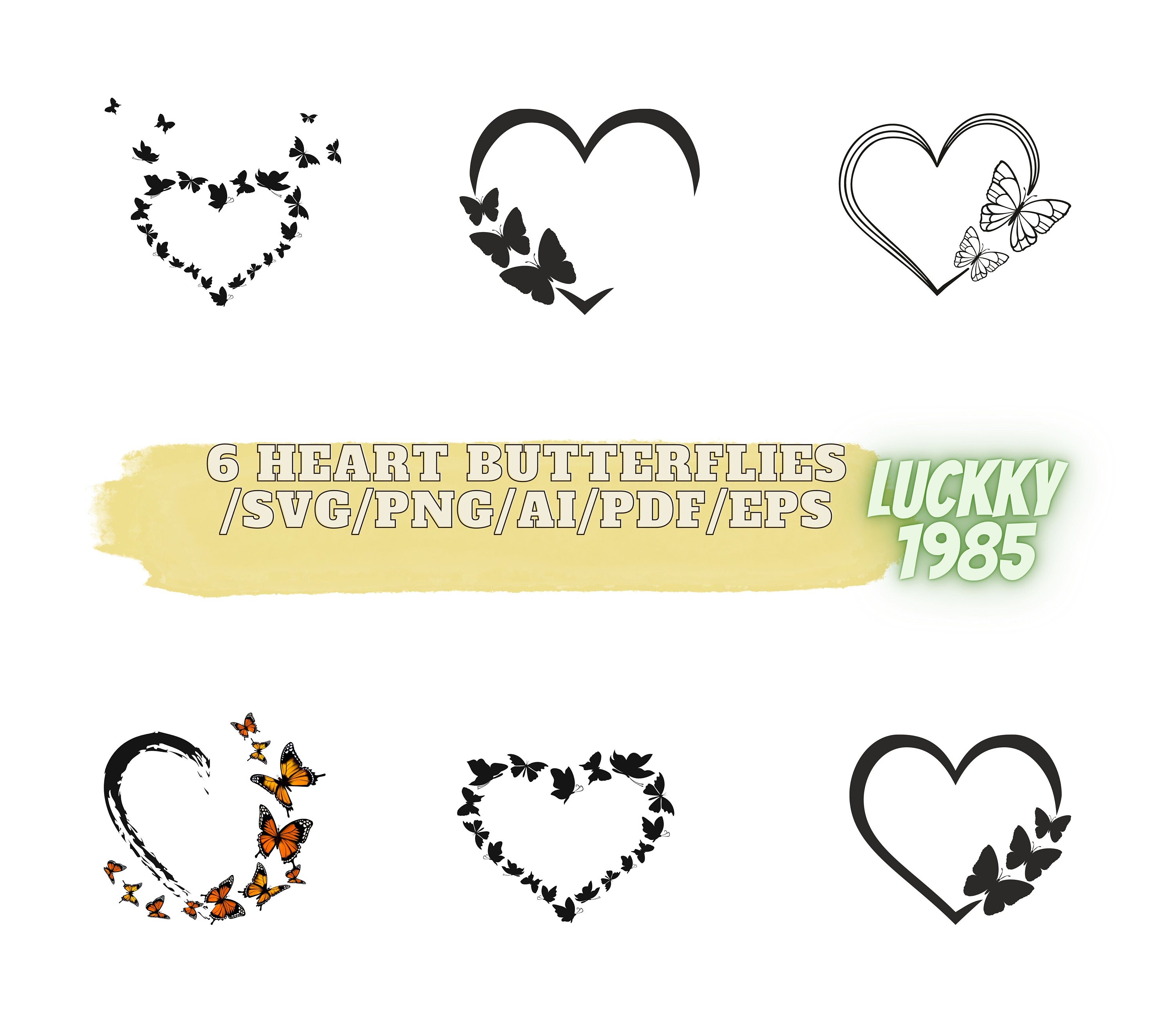 Drawings Of Hearts And Butterflies