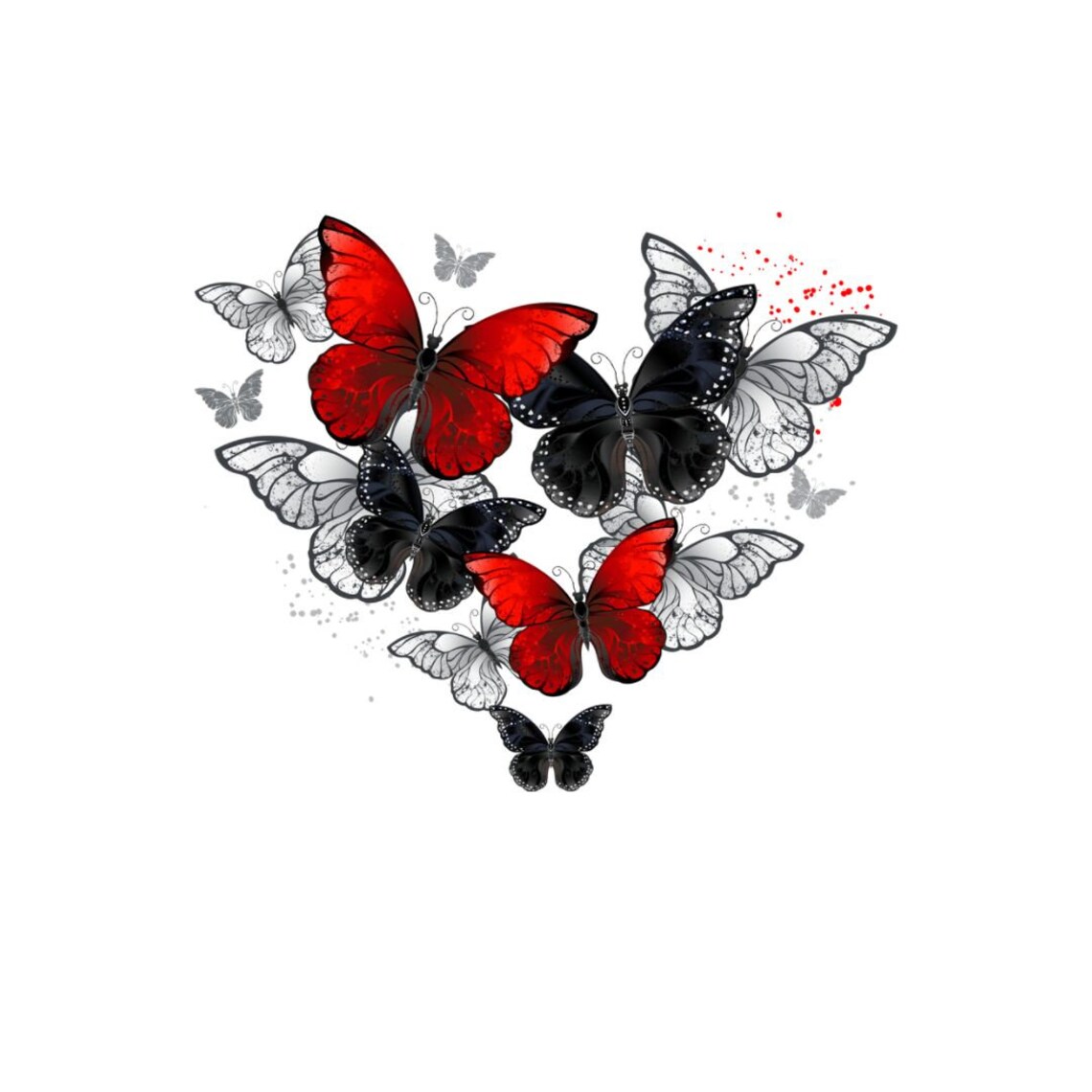 5 Butterfly Swarm SVG Butterfly SVG File Layered Butterfly - Etsy