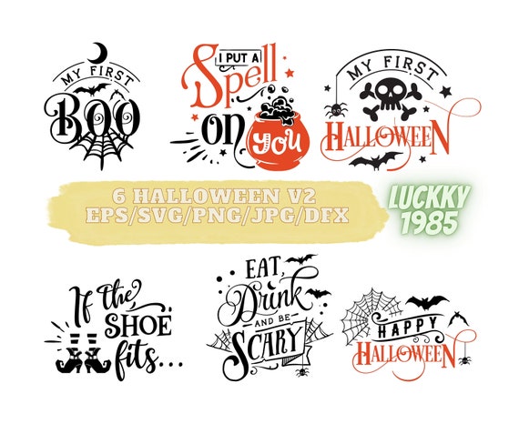 6 Halloween SVG Bundle Halloween SVG Fall Svg Autumn Svg - Etsy