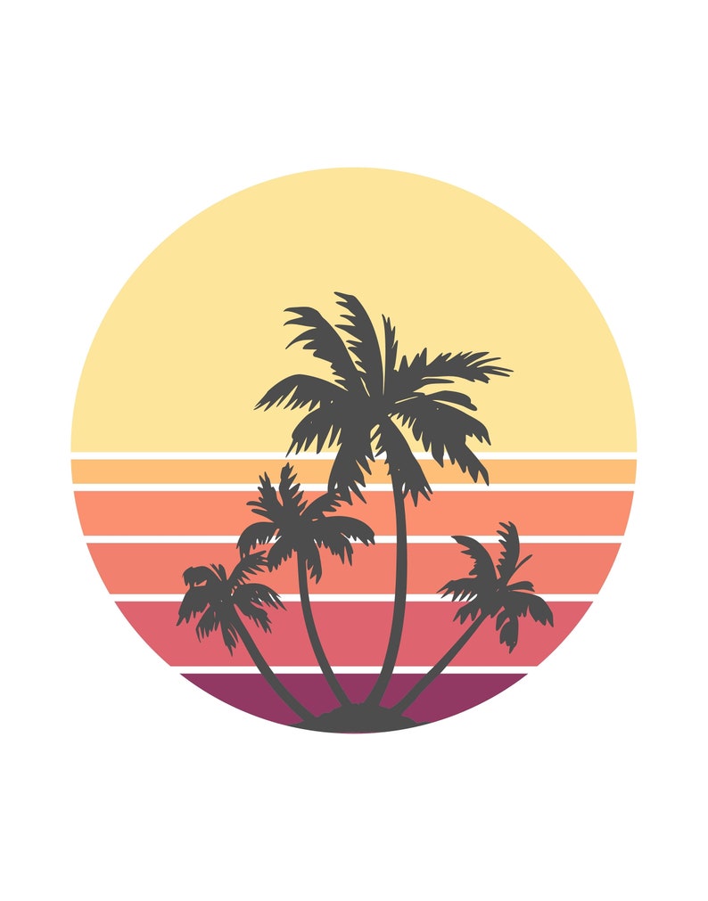 35 Retro Sunset SVG Bundle Palm Tree Svg Vintage Retro - Etsy UK