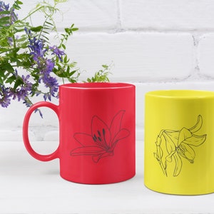10 Lily Flower Svg, Lilium ,lily Svg Bundle, Lily Svg,hand Drawn Lily ...