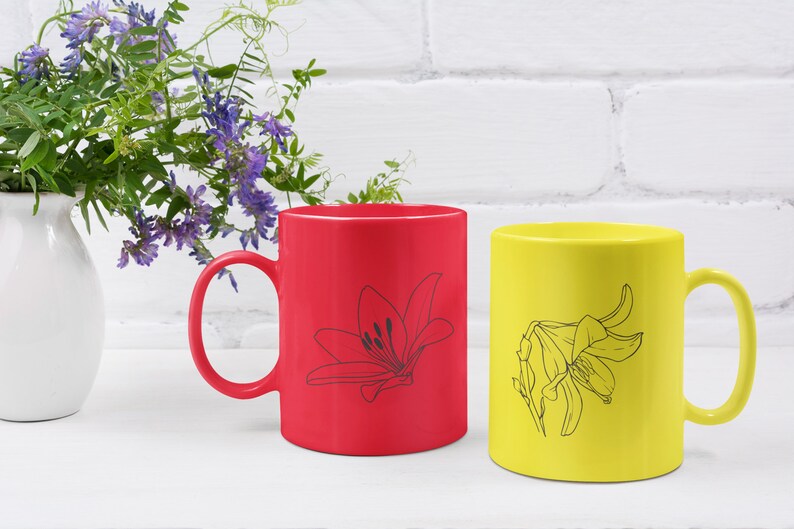 10 Lily Flower Svg Lilium lily Svg Bundle Lily Svghand - Etsy