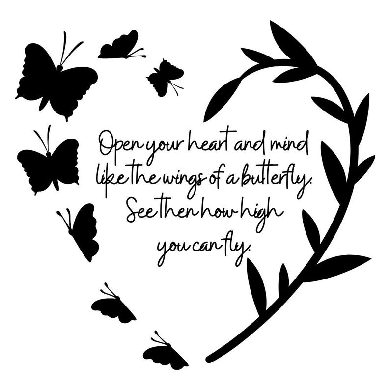 10 Butterfly Qoutes,butterfly Svg, Butterfly Svg Bundle, Layered ...