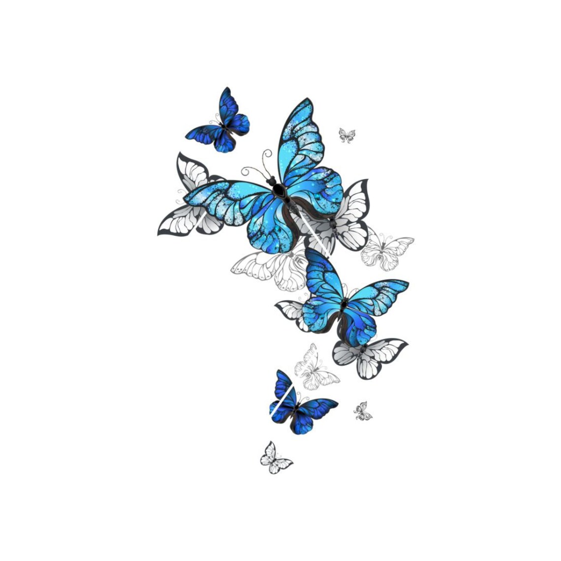 5 Butterfly Swarm SVG Butterfly SVG File Layered Butterfly - Etsy