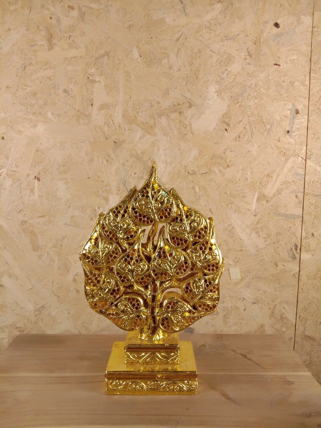 Home Decor Wood-carving,domain Thai Bodhi Leaves ,hand Craft Samanea ...