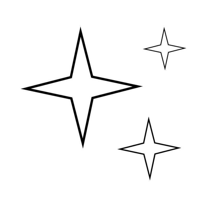 14 Stars SVG eps Star Star SVG Star PNG Jpg Sparkle Star - Etsy