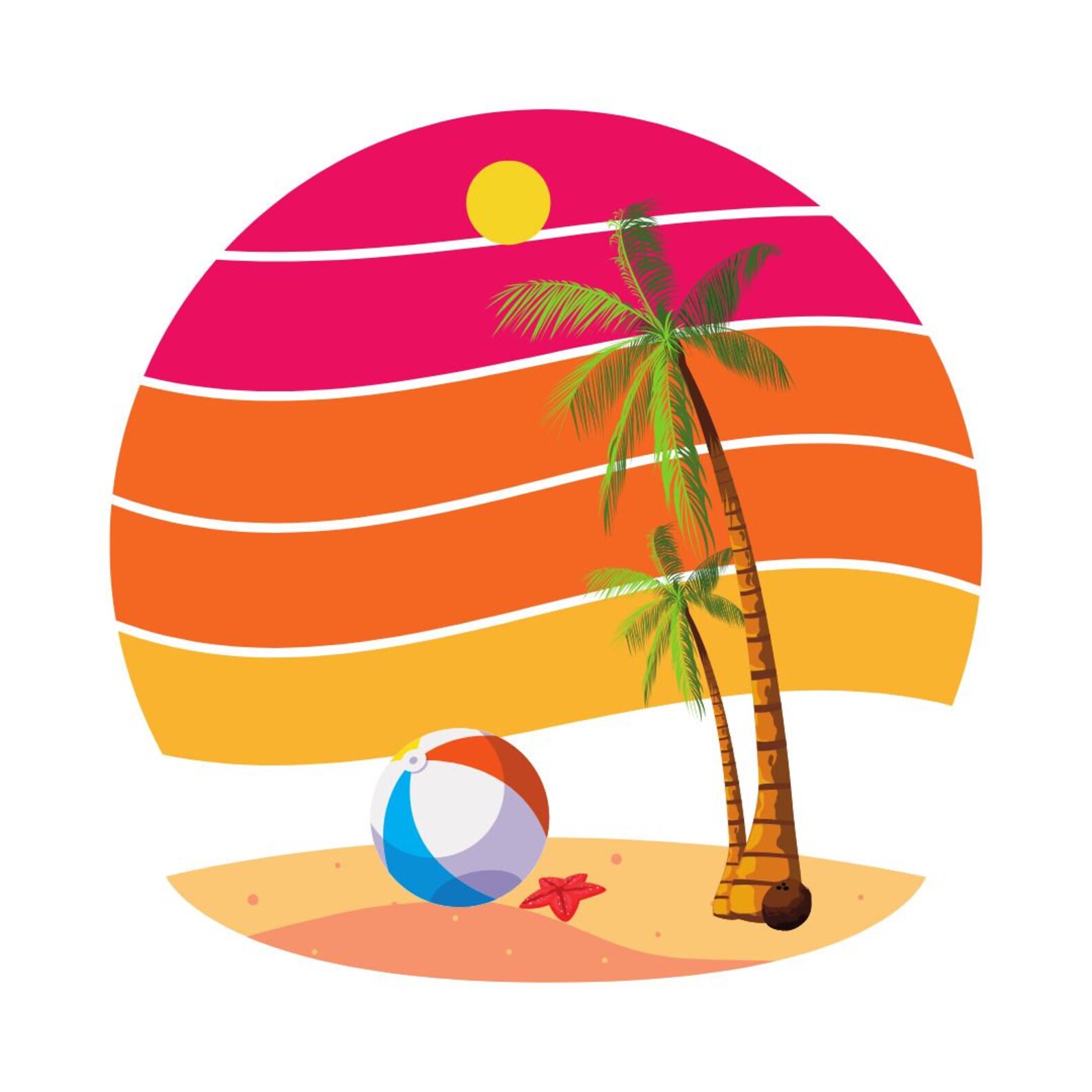 12 Sunset Retro Sunset Over Ocean Scenefile Sunset Scene - Etsy