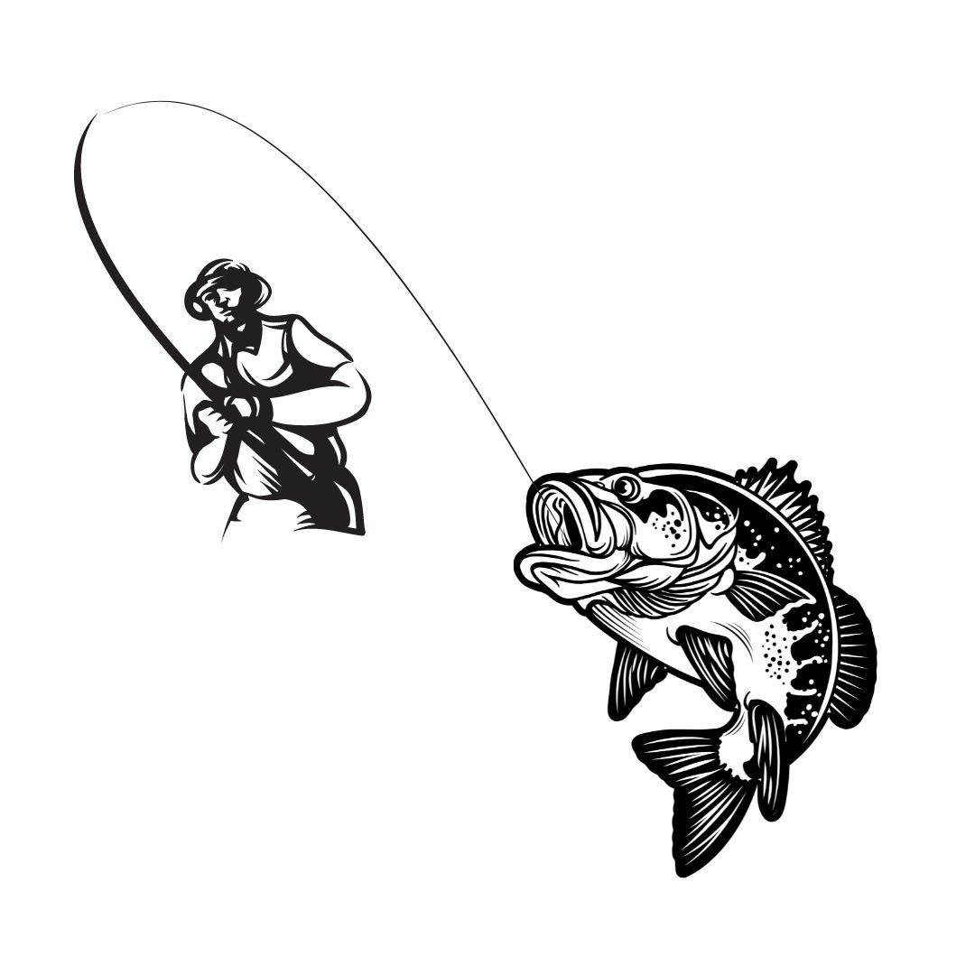 20 Bass Fishing Svg, Fishing PNG, Bass Fish JPG, Bass Clipart, Bass ...