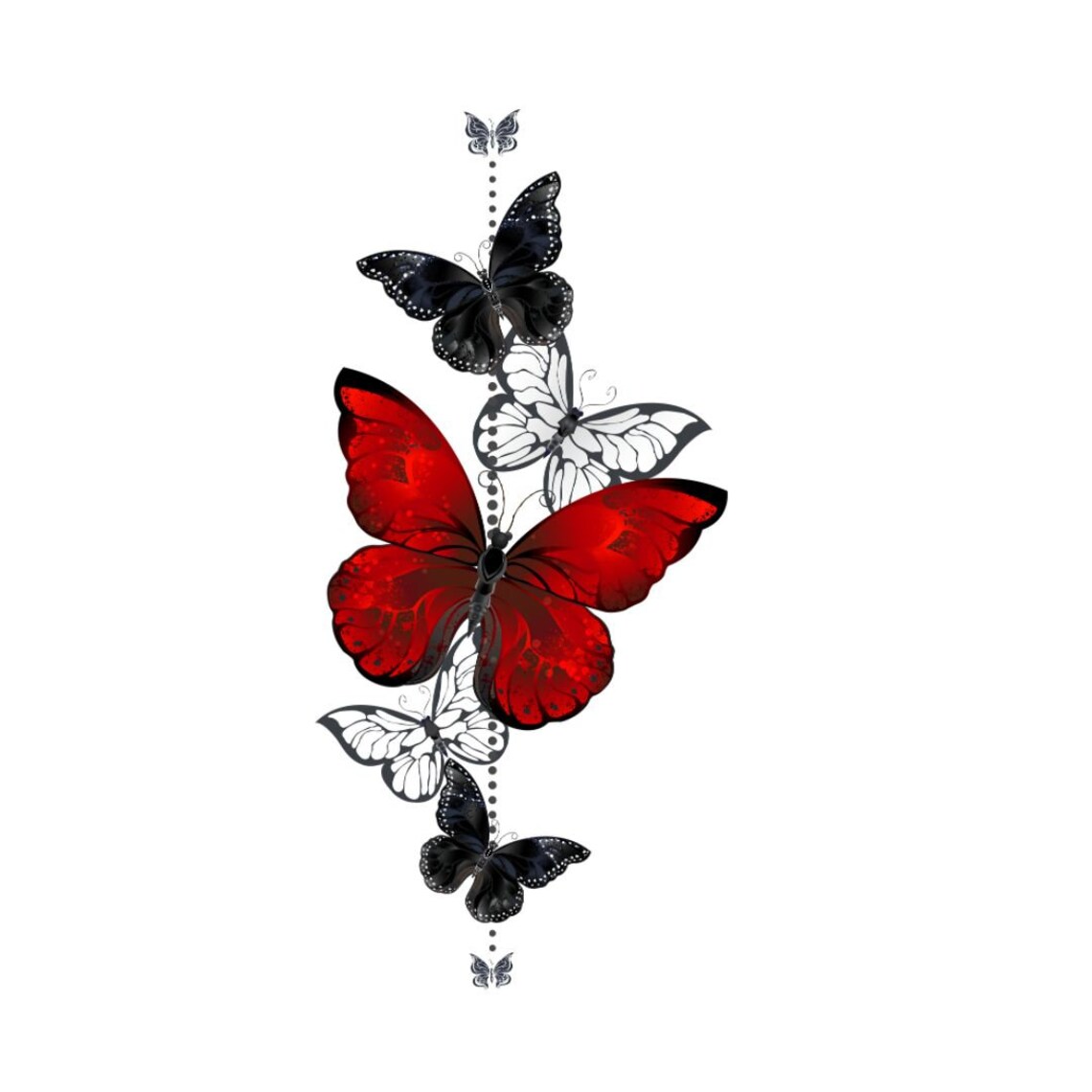 5 Butterfly Swarm SVG Butterfly SVG File Layered Butterfly - Etsy