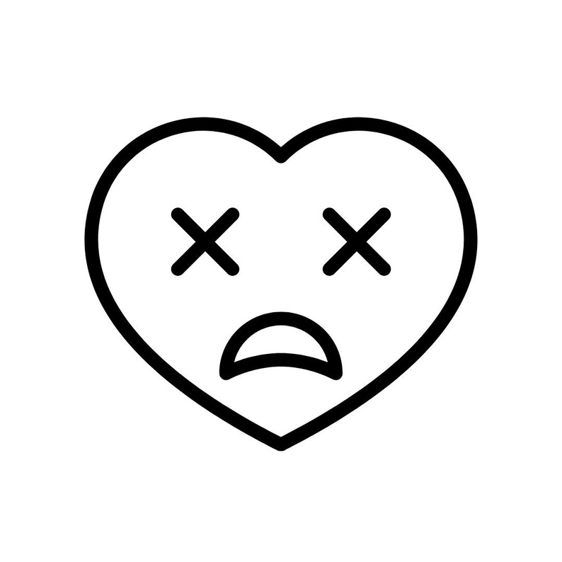 8 Sad Heart Svg, Baby Benito, Clipart Sublimation, Silhouette,heart ...