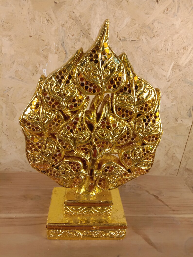 Home Decor Wood-carvingdomain Thai Bodhi Leaves hand Craft | Etsy