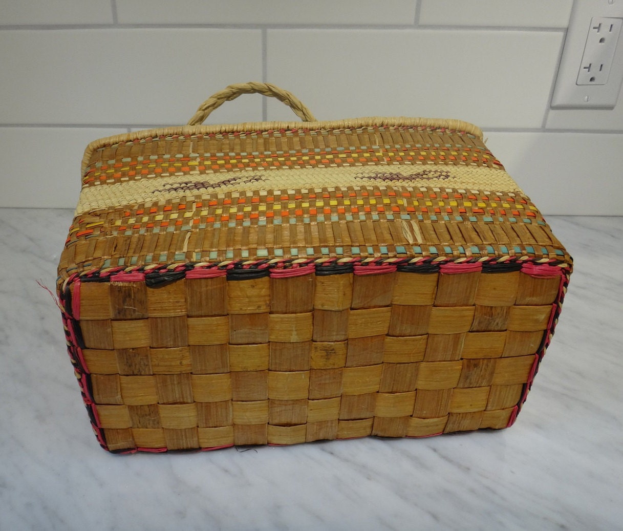 Northwest Coast Nuu-chah-nulth nootka Tribe Carry Basket With Bird ...