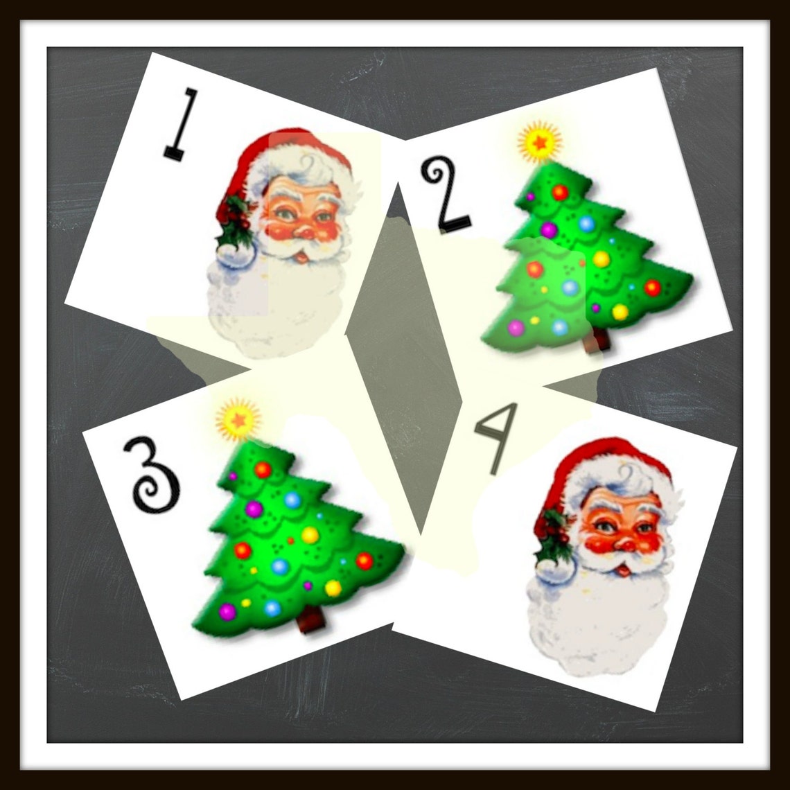 December Daily Numbers Calendar, Christmas Classroom Calendar Pieces ...