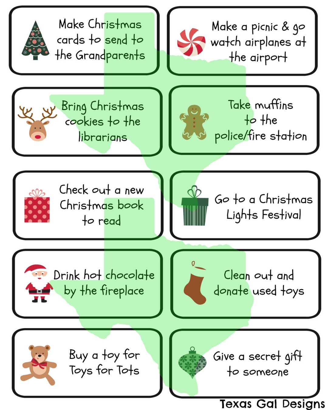 Advent Calendar Printable Activities, Instant Download, Advent Calendar ...