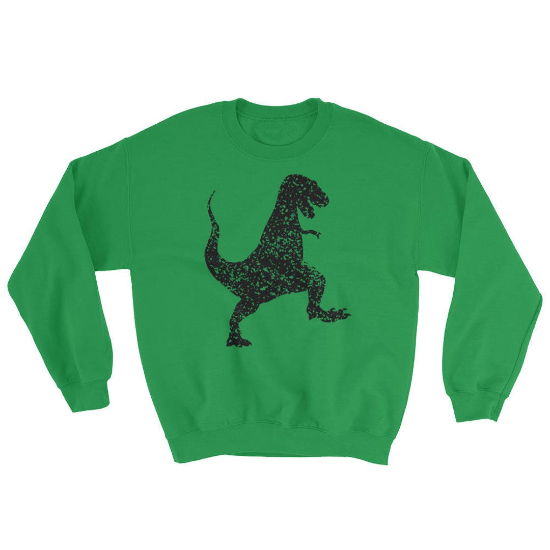 Large Distressed T-rex Sweatshirt Tyrannosaurus Dinosaur - Etsy