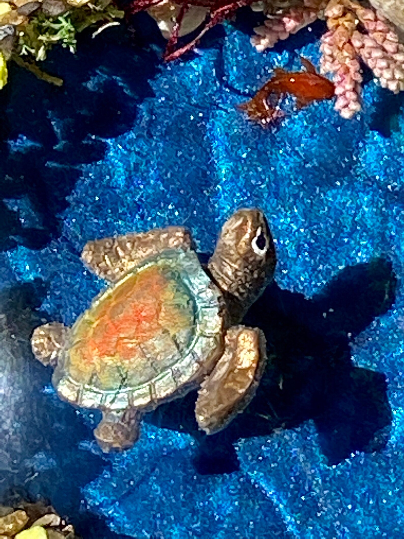 Supersize Sea Turtle Dome Aquarium Resin Ocean Aquarium Dome - Etsy