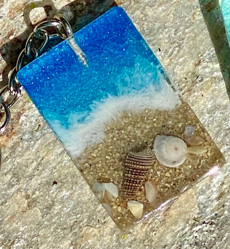 Resin 3D Beach Keychain 3 Sizes Sea Turtle Jewelry Beach - Etsy UK