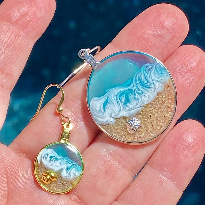 Sandy Beach Earring Beach Jewelry Tropical Jewelry 2165 - Etsy