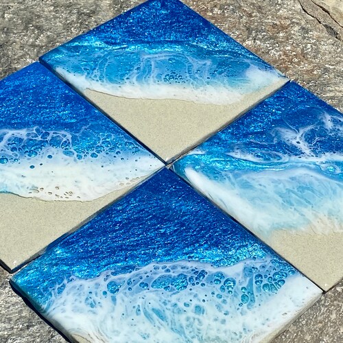 Pictures of the Ocean Epoxy Painting Epoxy Resin Art Ocean | Etsy